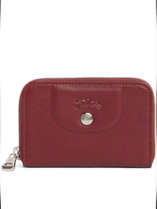 Longchamp | Bags | Longchamp Le Pliage Cuir Small Leather Coin Purse In ...